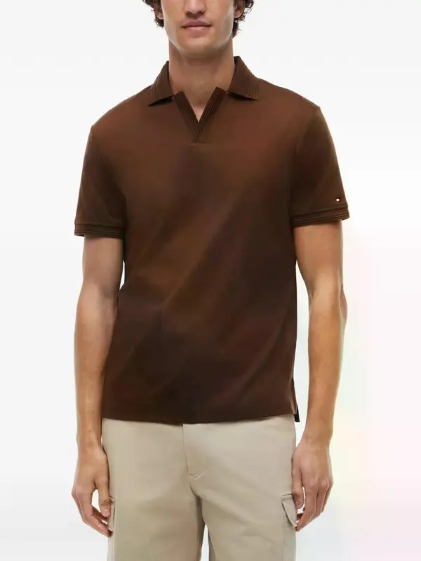 Tommy Hilfiger Regular-fit Ribbed-trim Cotton Polo Shirt