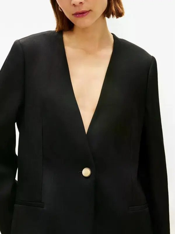 Tommy Hilfiger Linen-blend Single-breasted Blazer