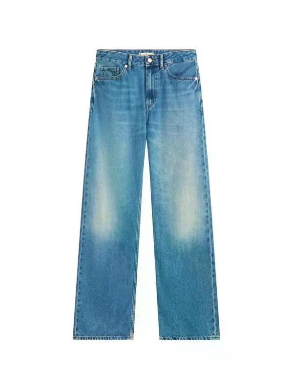 Tommy Hilfiger Mid-rise Faded Straight-leg Jeans - Blue