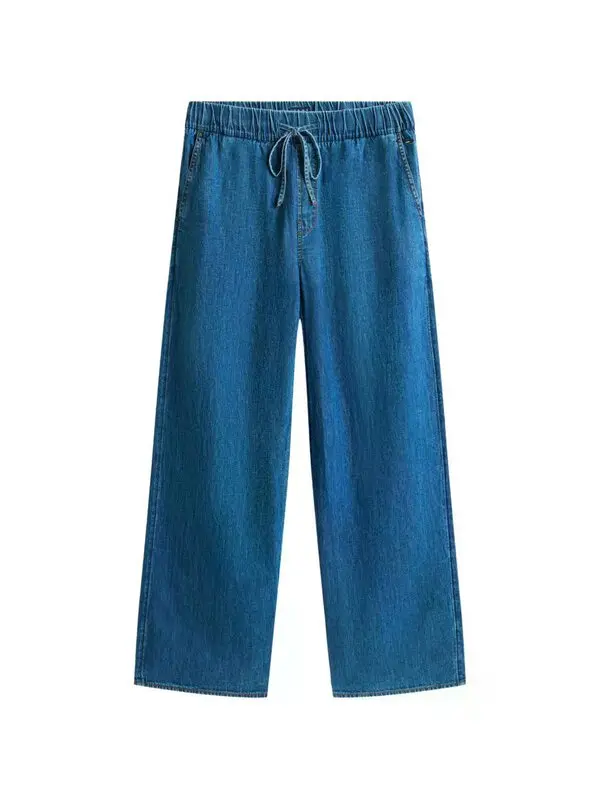 Tommy Hilfiger Drawstring-fastening Wide Leg Jeans - Blue