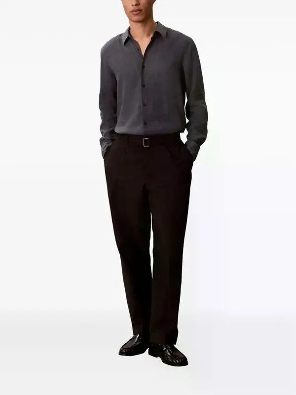 Calvin Klein Pleat-detail Trousers - Brown