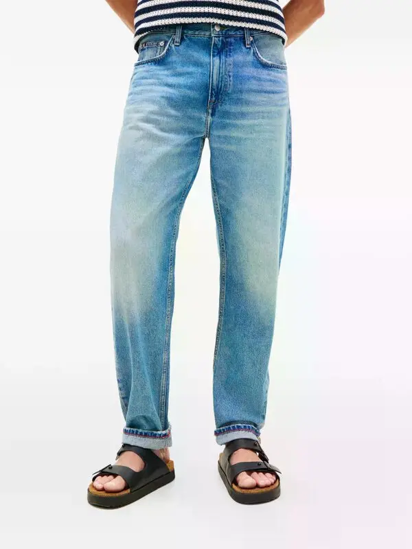 Tommy Hilfiger Harlem Regular-fit Straight-leg Denim Jeans - Blue