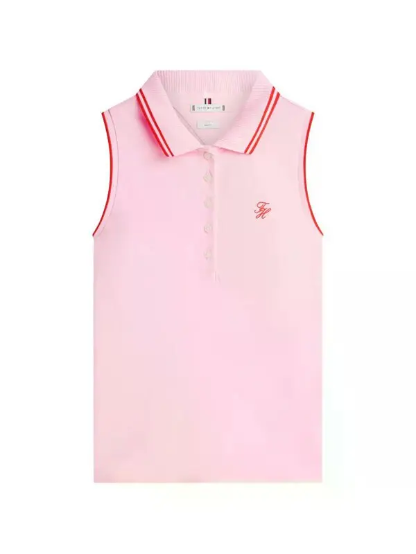 Tommy Hilfiger 1985 Slim-fit Sleeveless Polo Shirt - Pink