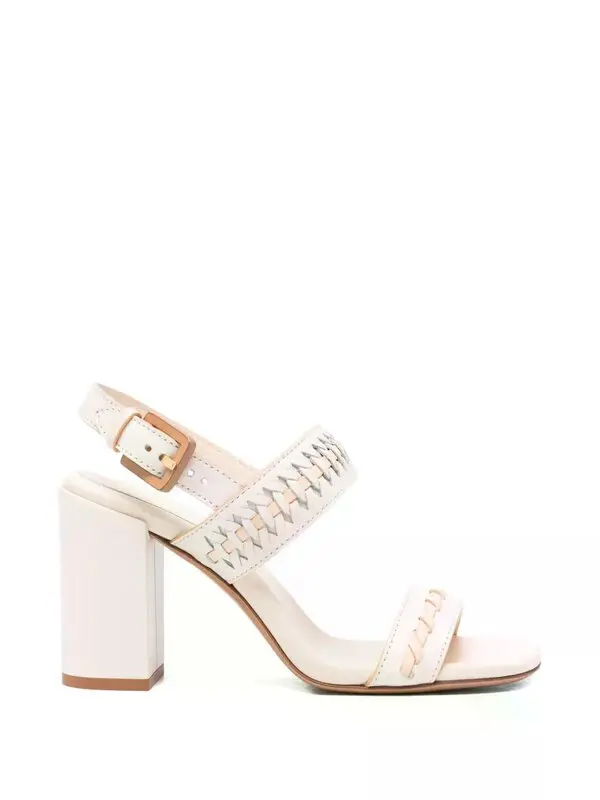 Zimmermann Alchemy Woven Strap Block-heel Sandals - Neutrals