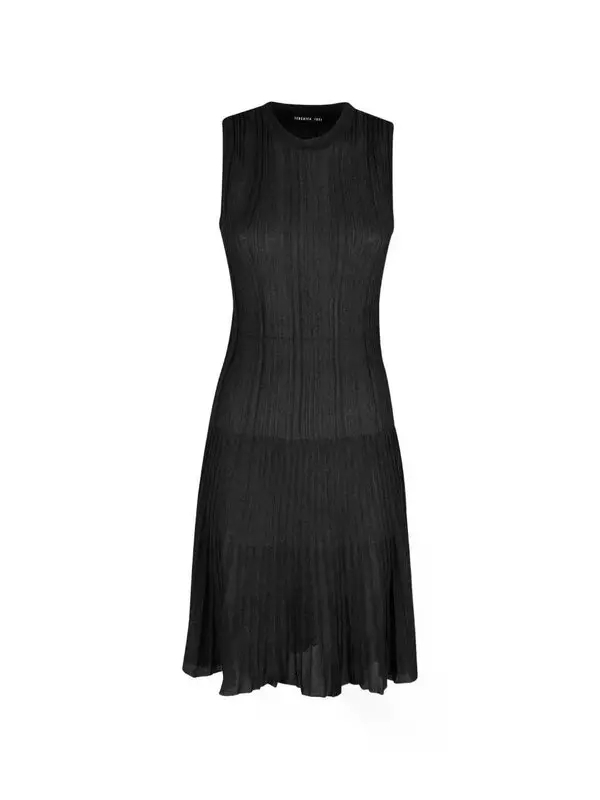 Federica Tosi Ribbed-knit Mini Dress - Black
