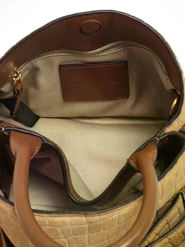 Marc Jacobs Croc-effect Buckled Tote Bag - Neutrals