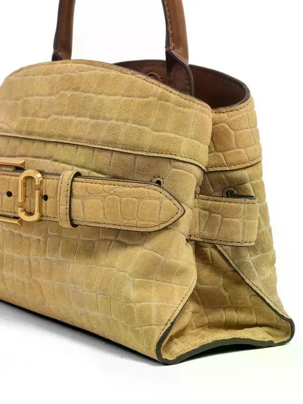 Marc Jacobs Croc-effect Buckled Tote Bag - Neutrals