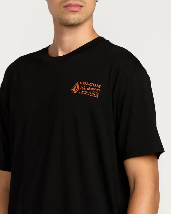 Volcom Workwear Short Sleeve Tee - Black