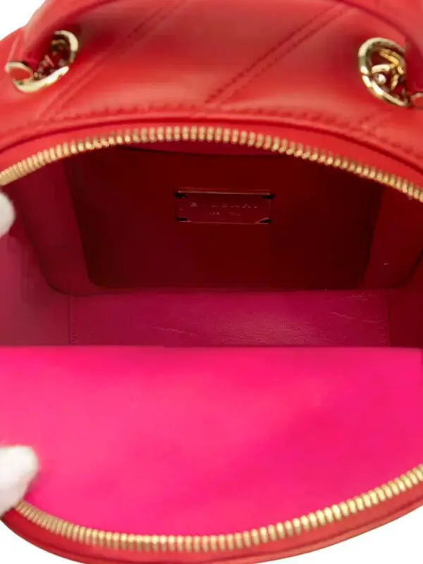 BVLGARI 2010-2025 Leather Serpenti Cabochon Backpack