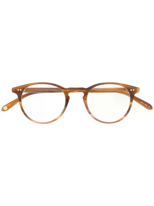 Garrett Leight Round Frame Eyeglasses - Brown
