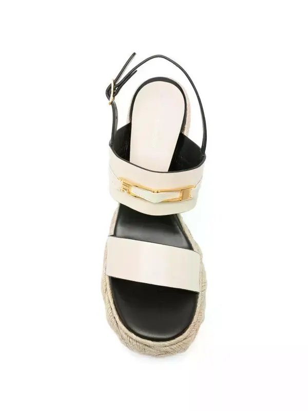 SERGIO ROSSI Braided-sole Wedge Sandals