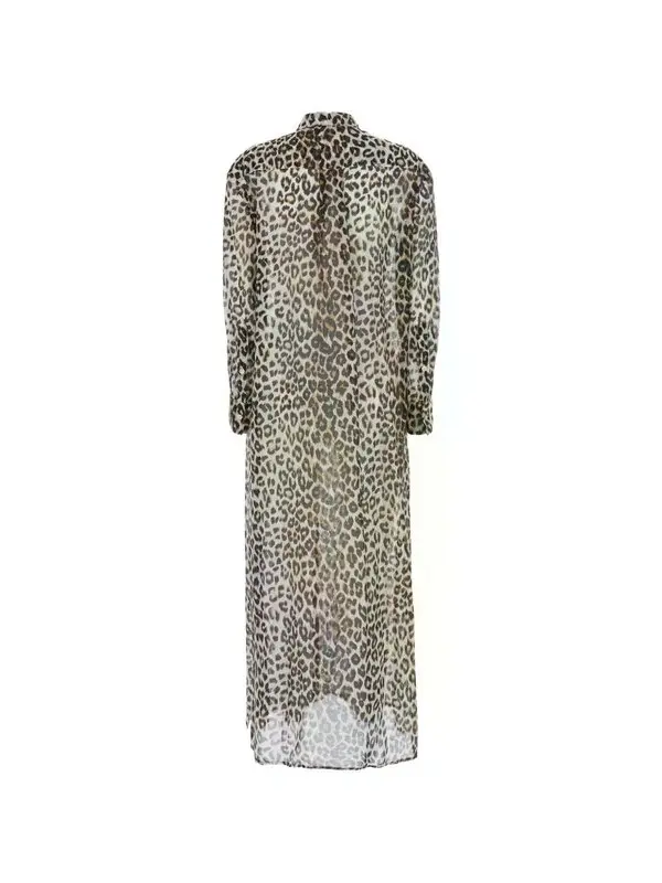 JUCCA Leopard-print Shirt Dress