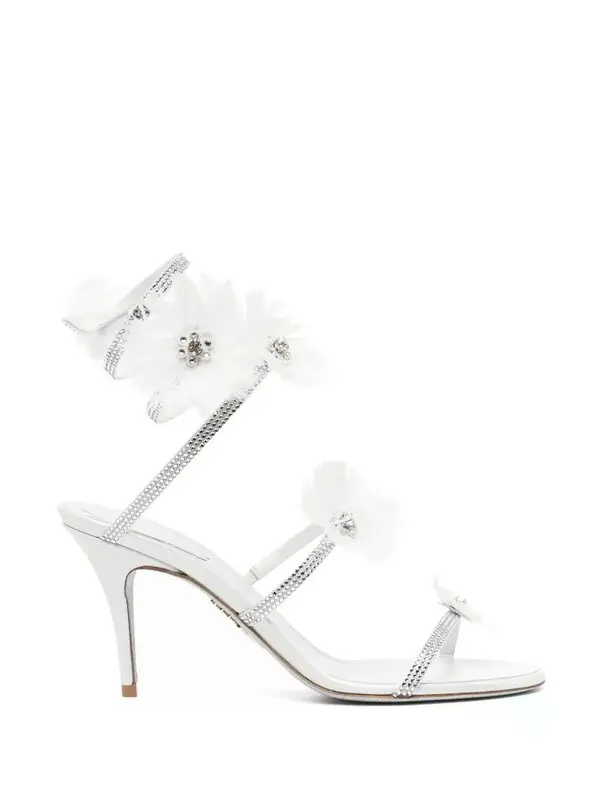 Rene Caovilla 80mm Jolene Sandals - Neutrals