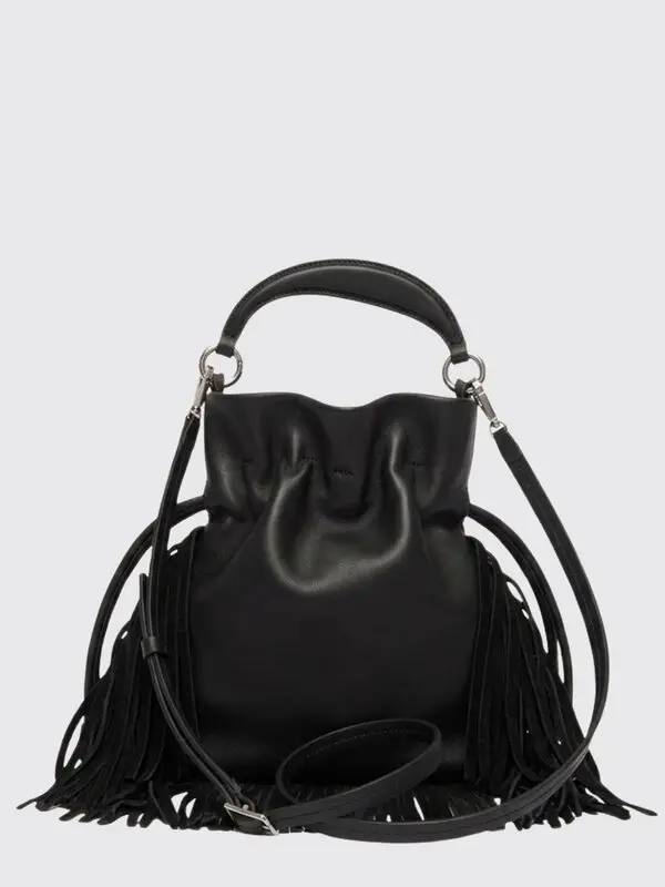 Orciani Fringe Handbag - Black