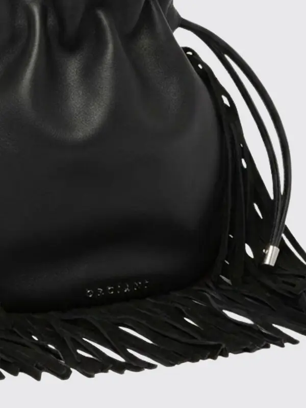 Orciani Fringe Handbag - Black