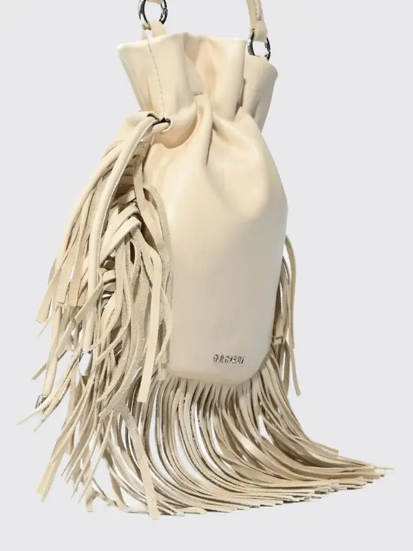 Orciani Juice Jungle Leather Bag With Fringes