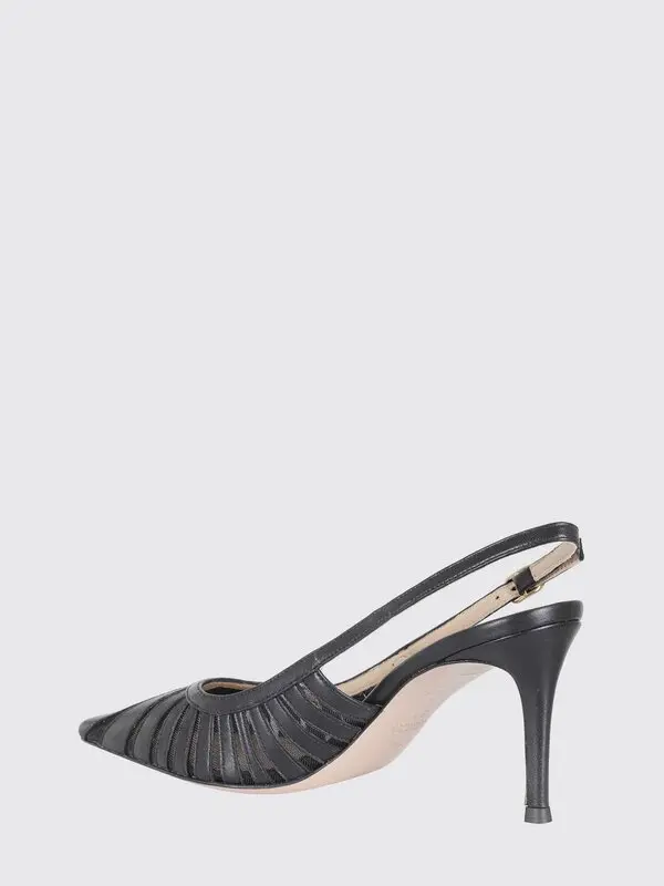 Roberto Festa Leather And Mesh Slingbacks