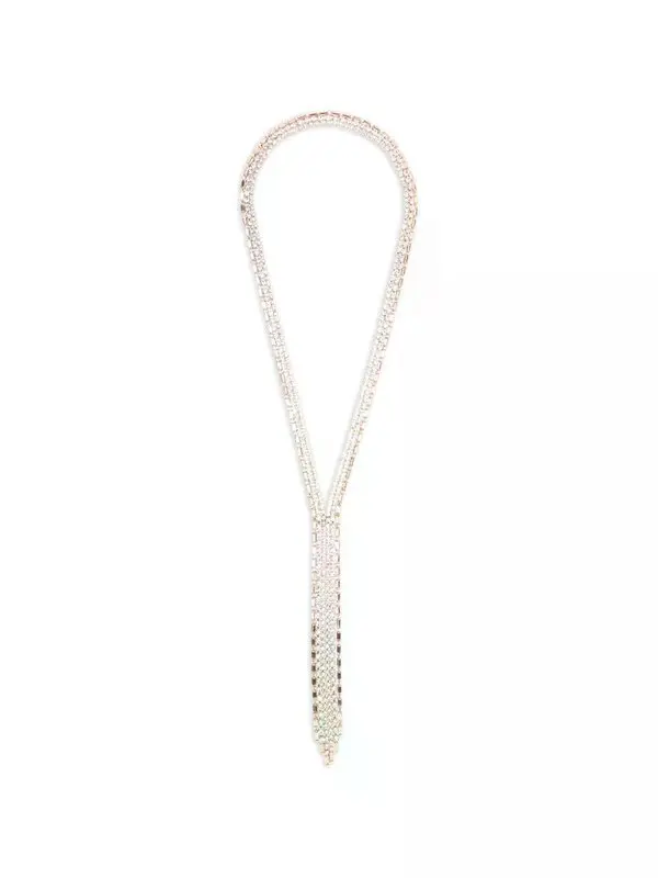 Rosantica Amarena Crystal-embellished Necklace - Pink