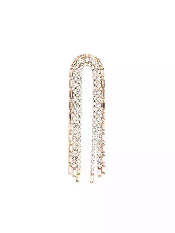 Rosantica Amarena Crystal-embellished Drop Earrings - Gold