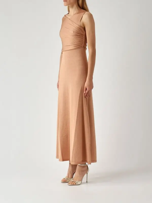 TWINSET One-shoulder Midi Dress