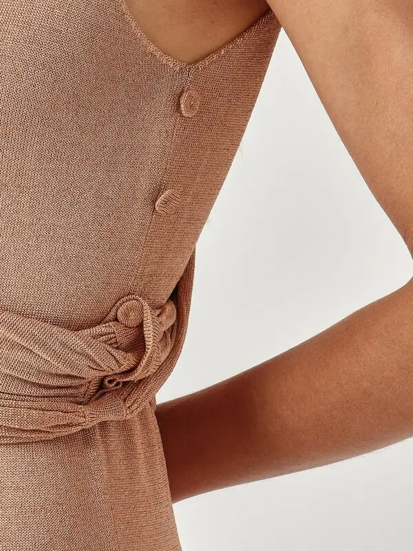TWINSET One-shoulder Midi Dress