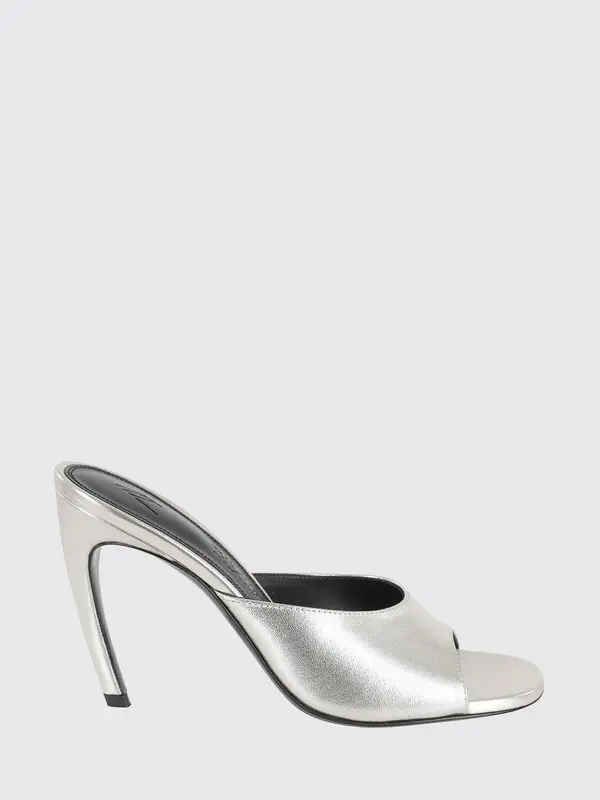 Attico Heeled Sandal - Silver