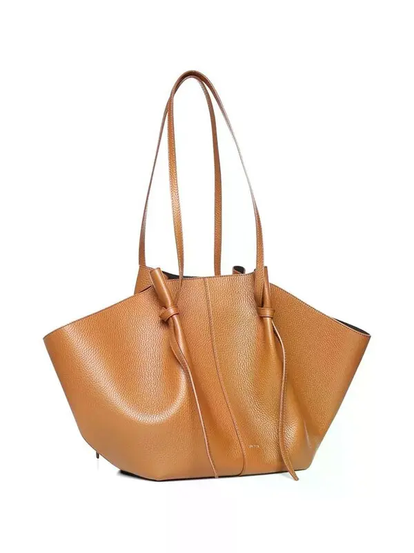 Yuzefi Mochi Pebble-grain Shoulder Bag - Brown
