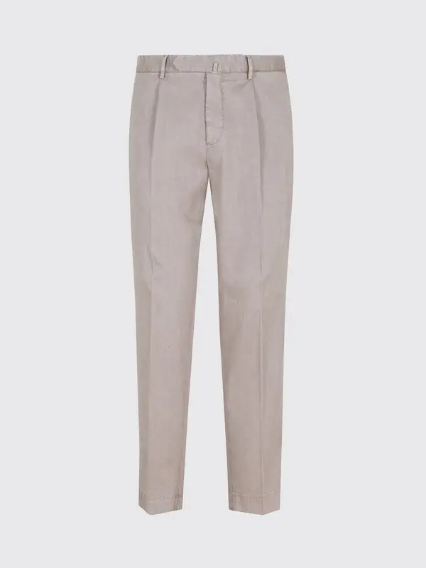 SANTANIELLO Tailored Pleated Trousers - Grey