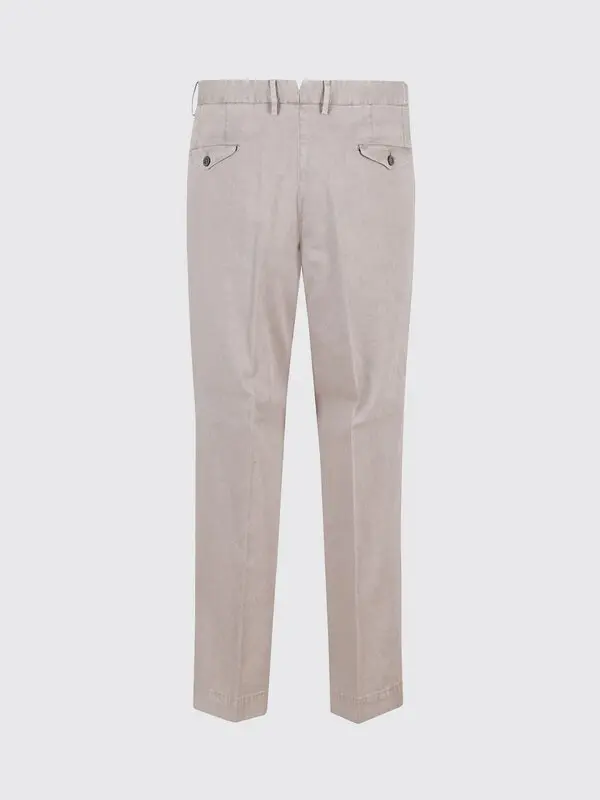 SANTANIELLO Tailored Pleated Trousers - Grey