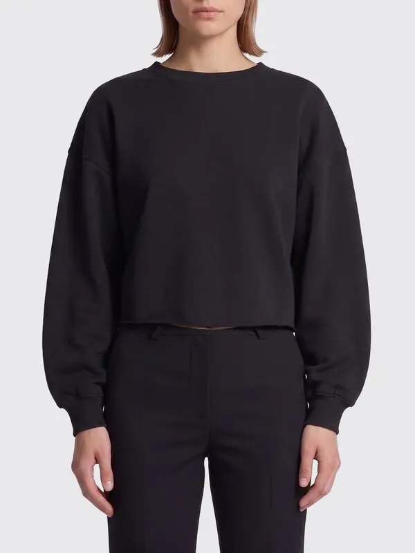 THOM KROM Cotton Crewneck Sweatshirt - Black