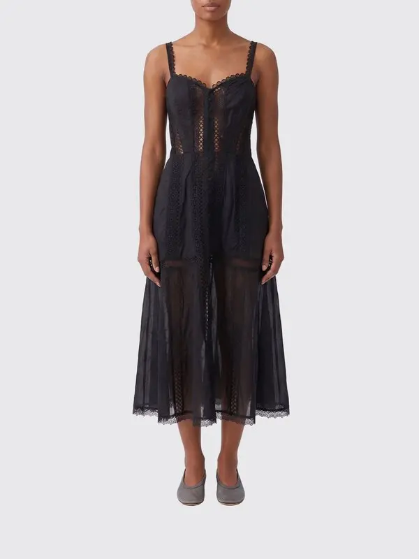 Charo Ruiz Ibiza Defelle Midi Dress - Black