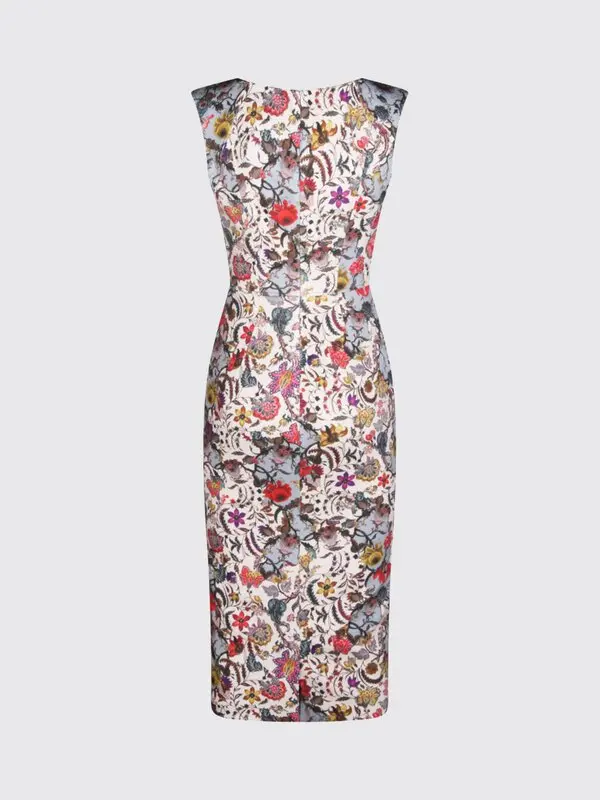 Roberto Cavalli Printed Jersey Midi Sheath Dress