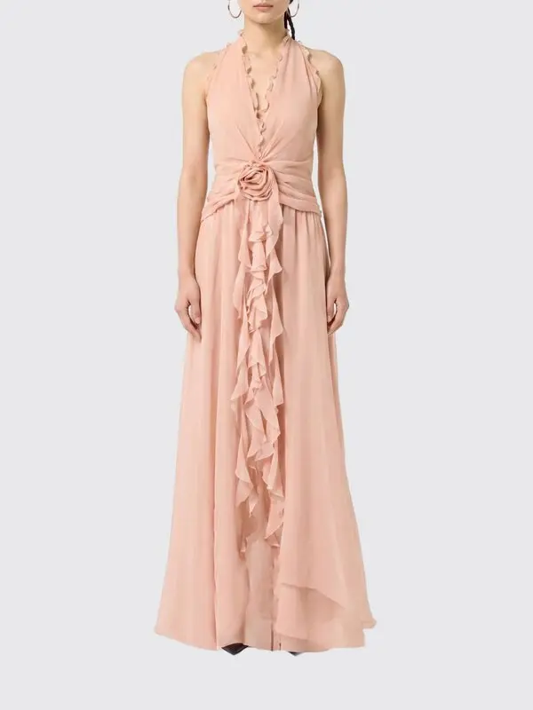 Blumarine Halter Maxi Dress - Pink