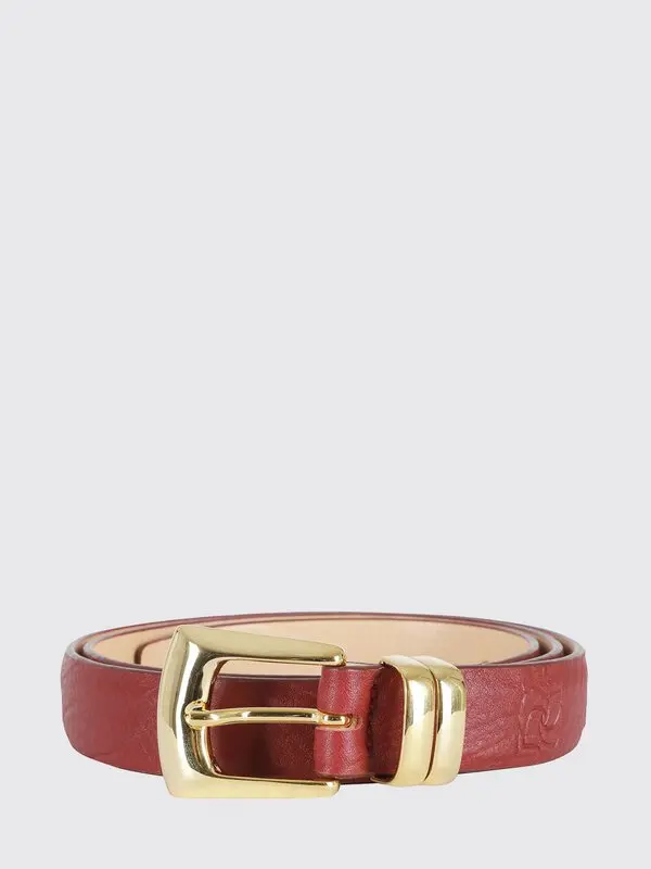 Magda Butrym Natural Grain Leather Belt - Red