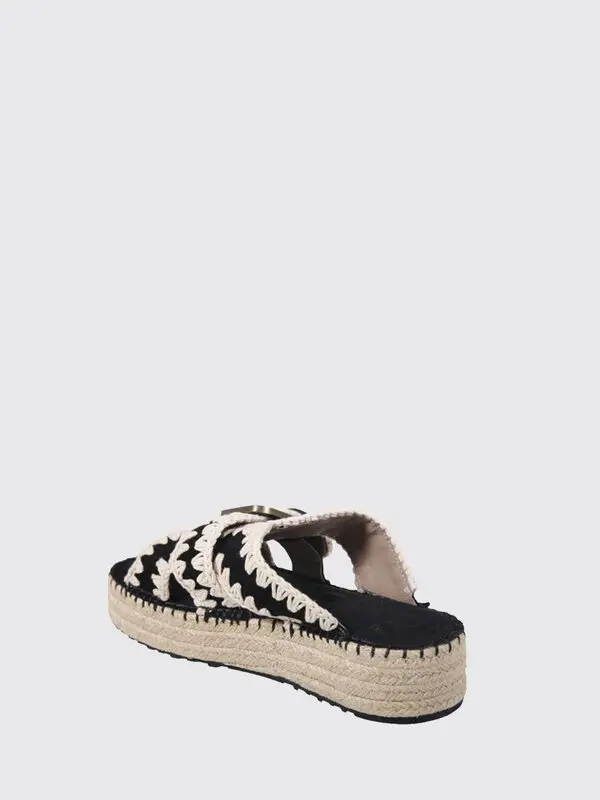 Mou Heeled Platform Sandals - Black