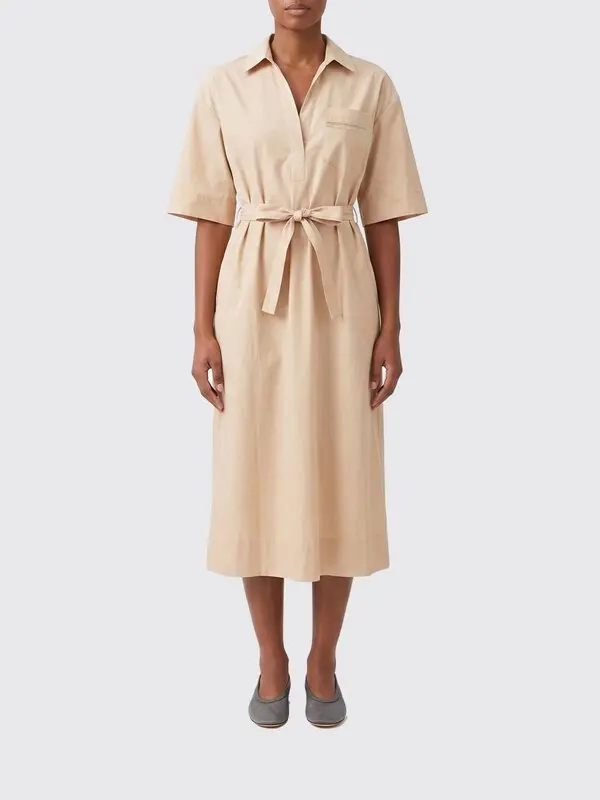 Fabiana Filippi Shirt Dress - Beige