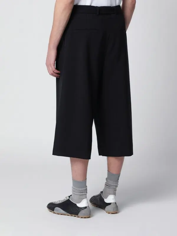 Dries Van Noten Pleated Belted Culottes - Black