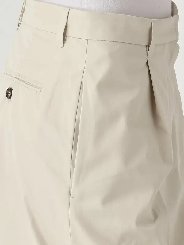Max Mara Danza Cropped Cotton Trousers - Mastic