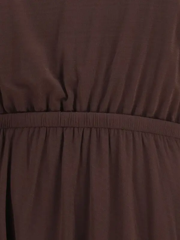 LEMAIRE Viscose Blend Midi Dress - Brown