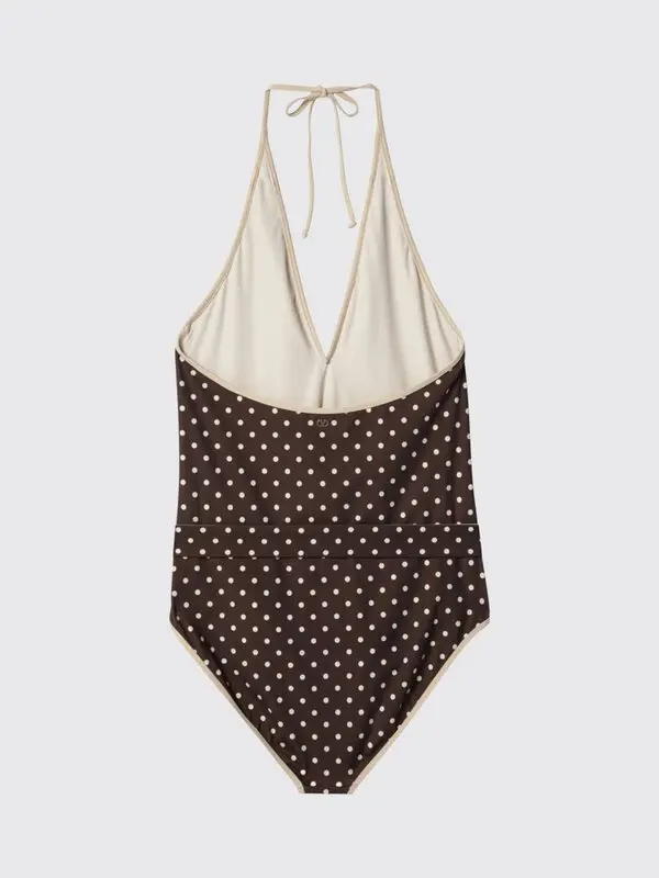Valentino Garavani Polka Dot Halterneck One Piece Swimsuit