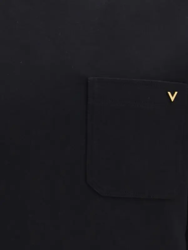Valentino Garavani Vlogo Cotton Blend Crewneck Sweatshirt - Black