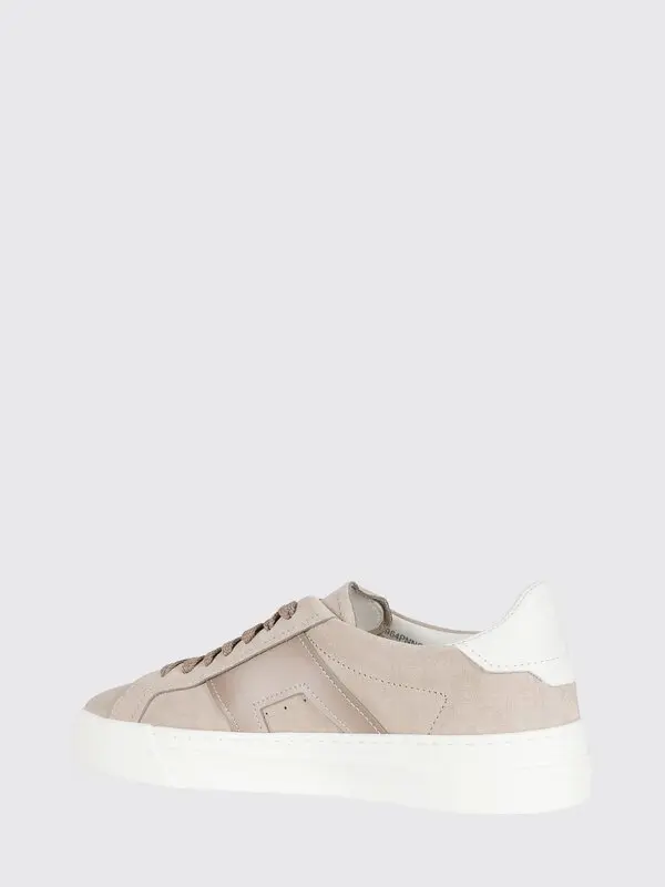 Santoni Canvas And Leather Low-top Sneakers - Brown