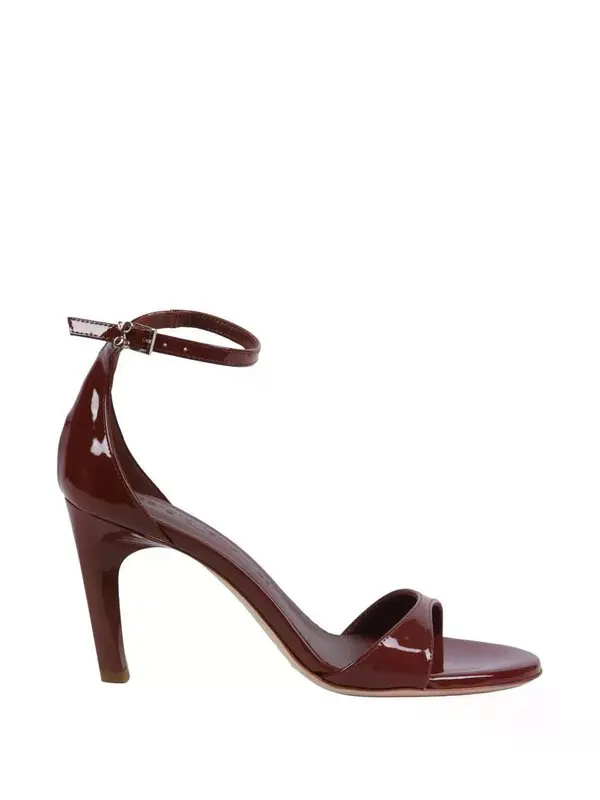 SERGIO LEVANTESI Have6 Patent-leather Sandals - Brown