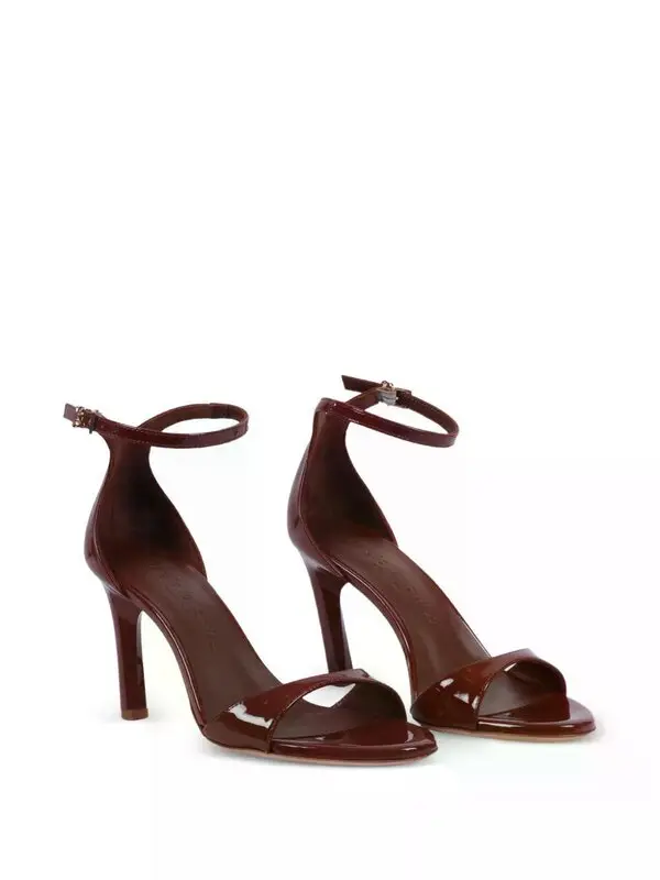 SERGIO LEVANTESI Have6 Patent-leather Sandals - Brown