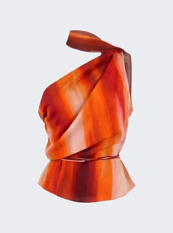 LAQUAN SMITH Top With Scarf Detail - Red