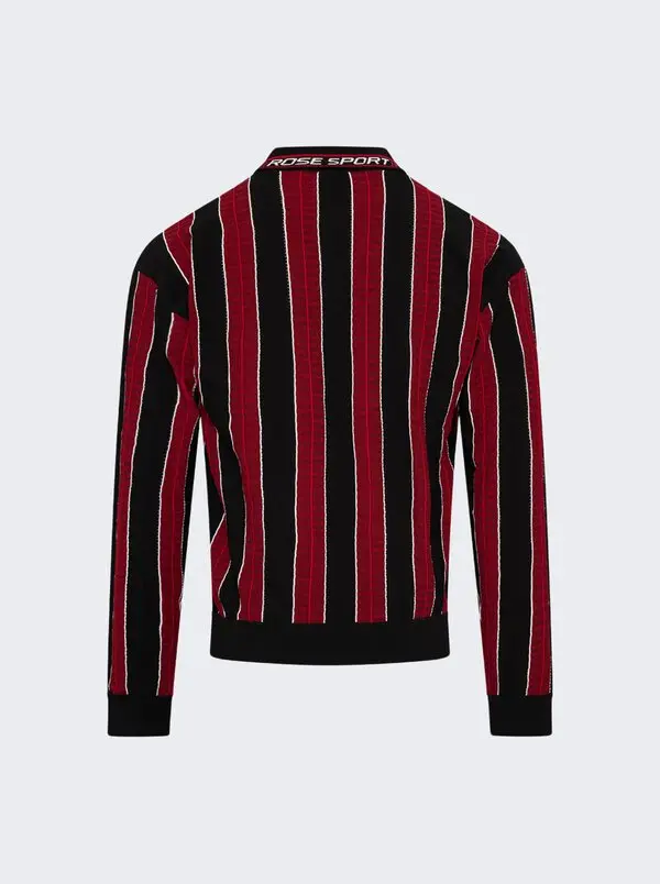 Martine Rose Logo Polo Shirt Red Black