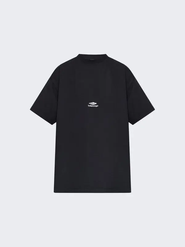 Balenciaga Oversize Tee And - Black