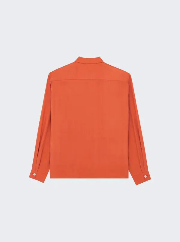 Saint Laurent Silk Habotai Shirt Burnt