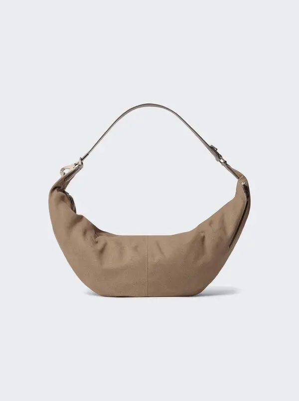 LEMAIRE Xl Quiver Clip Bag - Brown