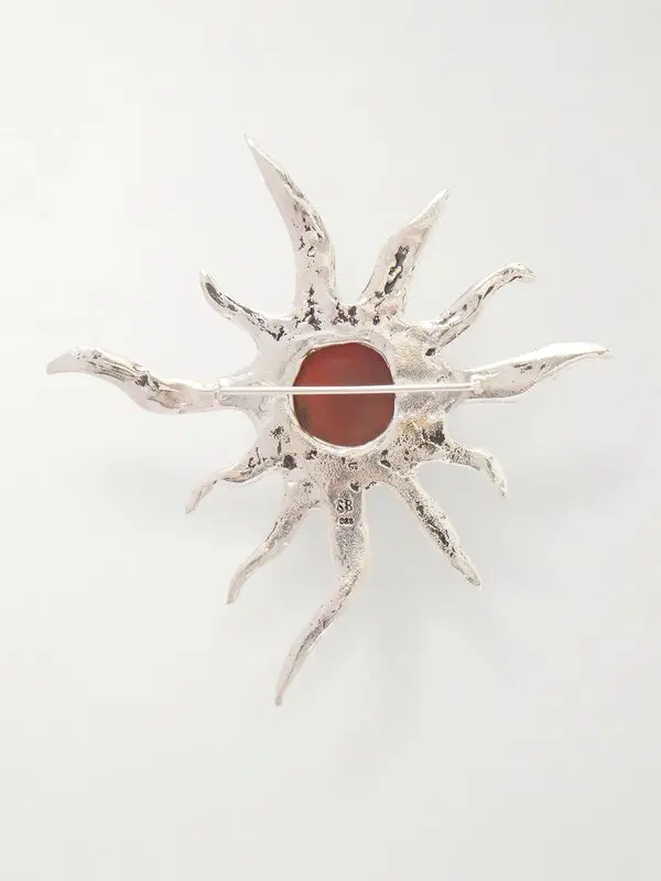 SOPHIE BUHAI Ra And Carnelian Brooch
